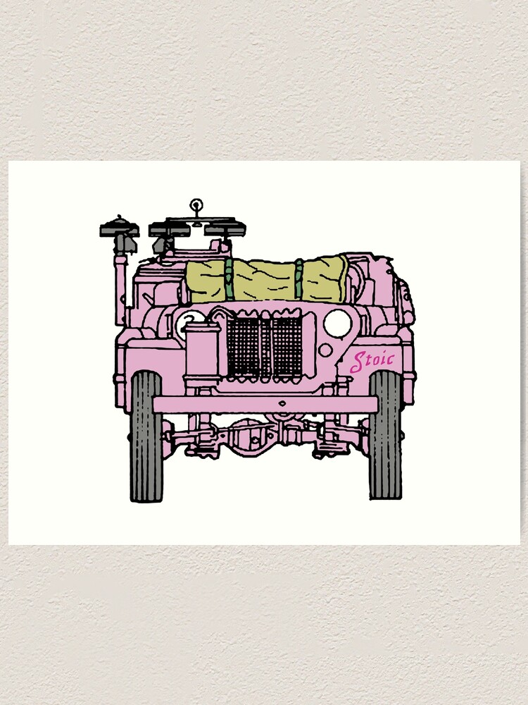 "The Pink Panther Jeep" Art Print by Tobias1969 | Redbubble