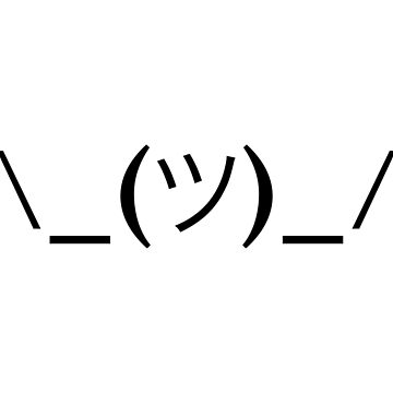 "*shrug* ASCII emoji" Art Print for Sale by fandemonium | Redbubble