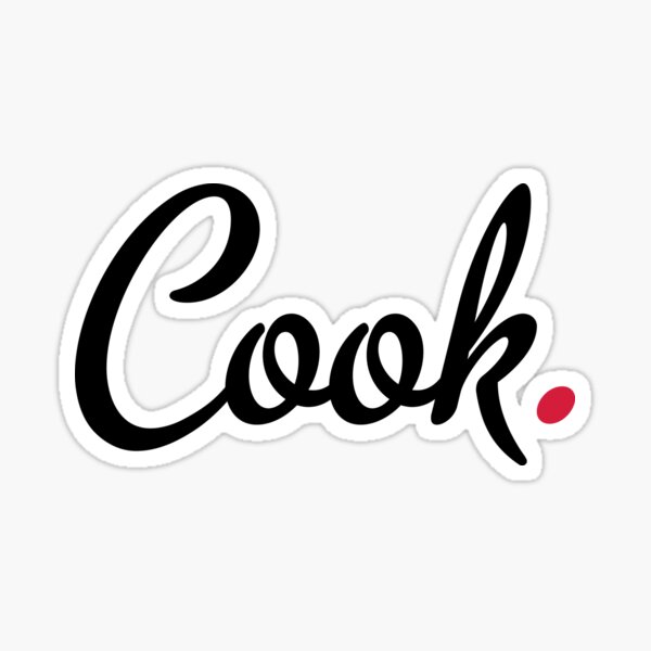 "cook" Sticker by Vectorqueen | Redbubble