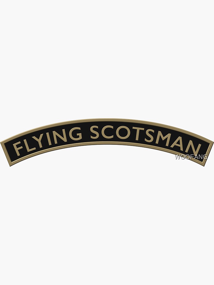 "FLYING SCOTSMAN HEADBOARD" Sticker for Sale by WOOFANG | Redbubble