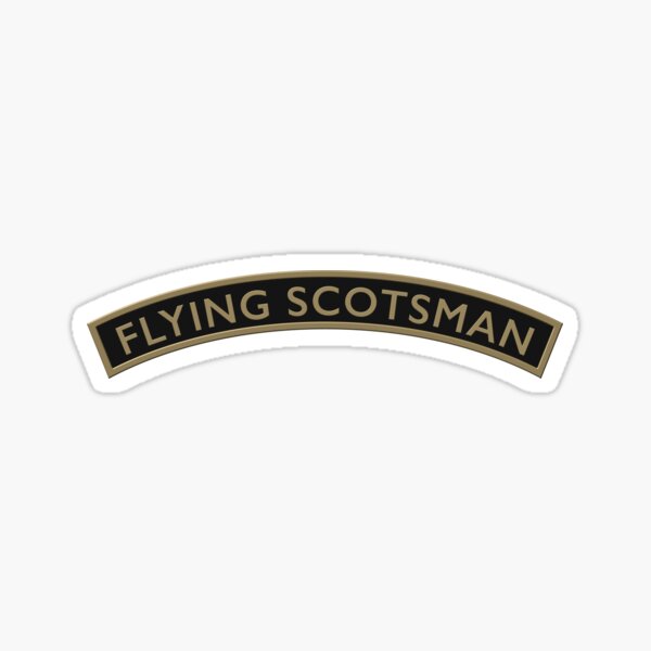 "FLYING SCOTSMAN HEADBOARD" Sticker for Sale by WOOFANG | Redbubble