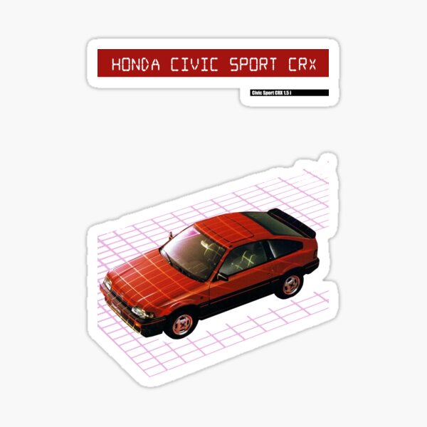 Honda Crx Stickers | Redbubble