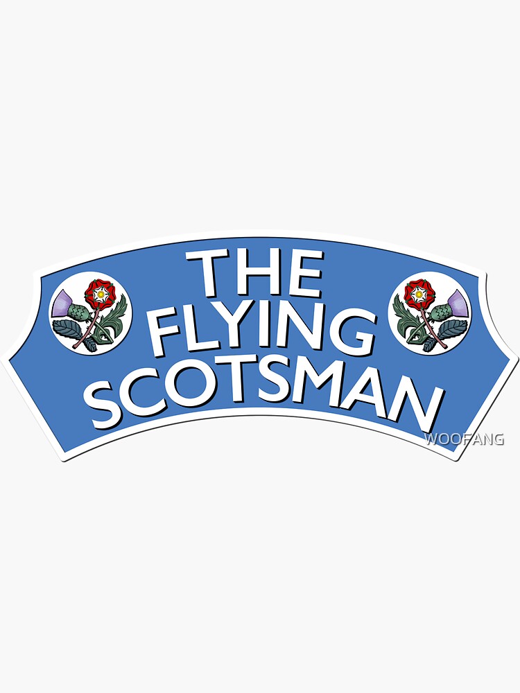 "THE FLYING SCOTSMAN HEADBOARD" Sticker for Sale by WOOFANG | Redbubble