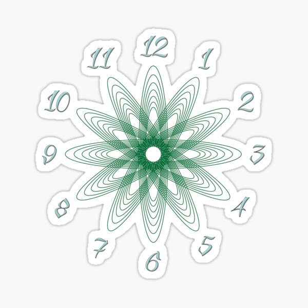 "Clock" Sticker for Sale by Passie | Redbubble