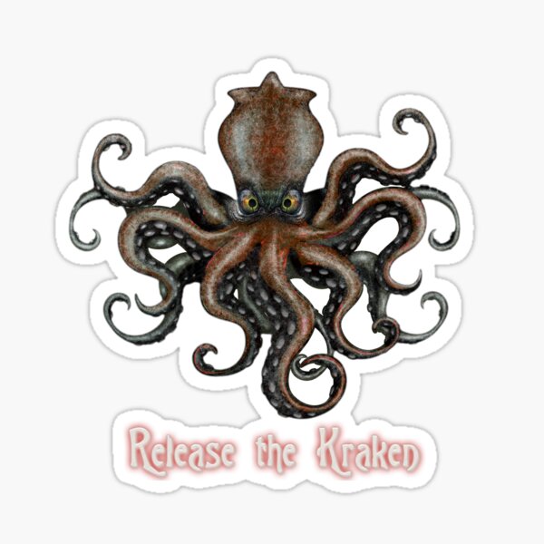 "Release the Kraken" Sticker by JulioCampos | Redbubble