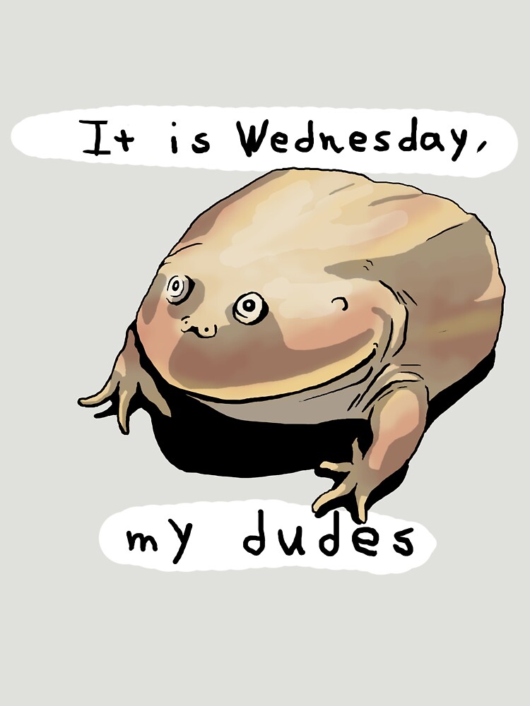 "Wednesday Frog" T-shirt for Sale by Fluffysminion | Redbubble ...