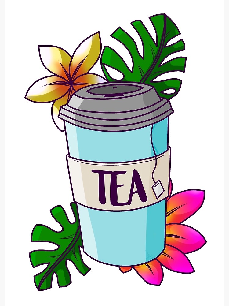 "Tea addict" Poster for Sale by Hikarimitsuko | Redbubble