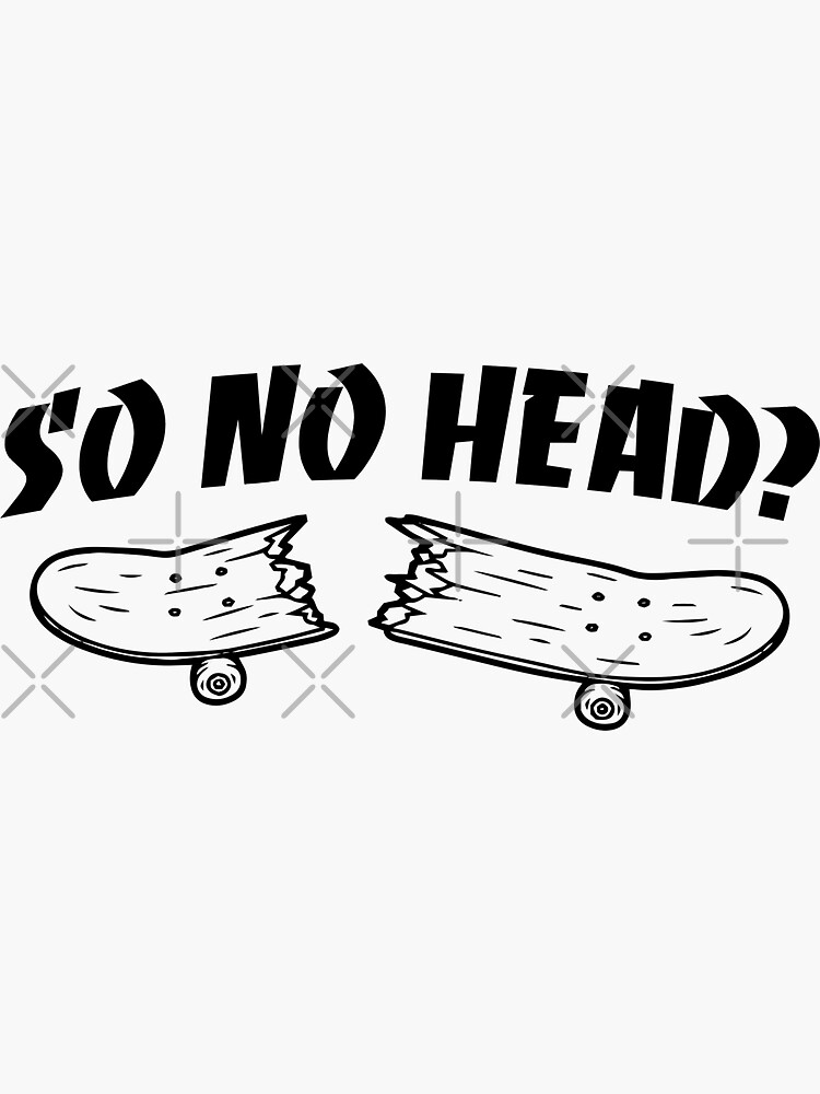 "so no head? vine x Thrasher parody" Sticker for Sale by fandemonium ...