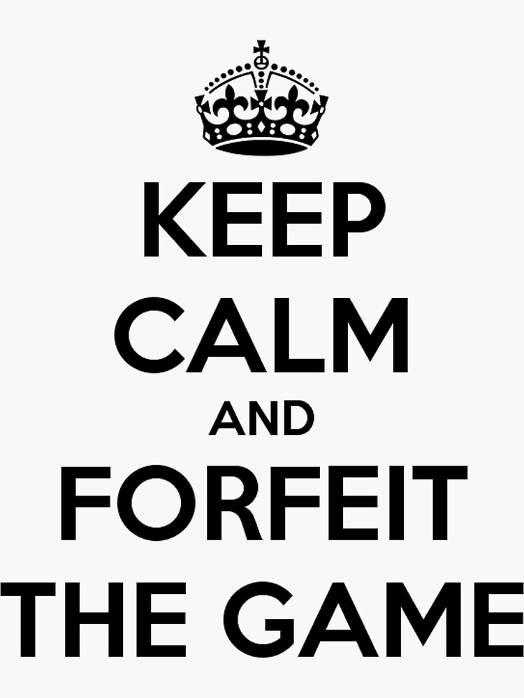 "Forefeit pls" Sticker for Sale by RedKro | Redbubble