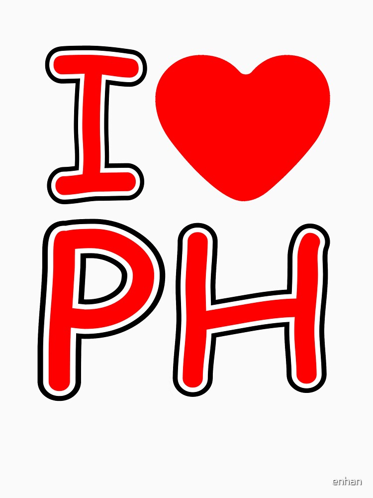 T-shirt essentiel for Sale avec l'œuvre « I heart PH » de l'artiste ...