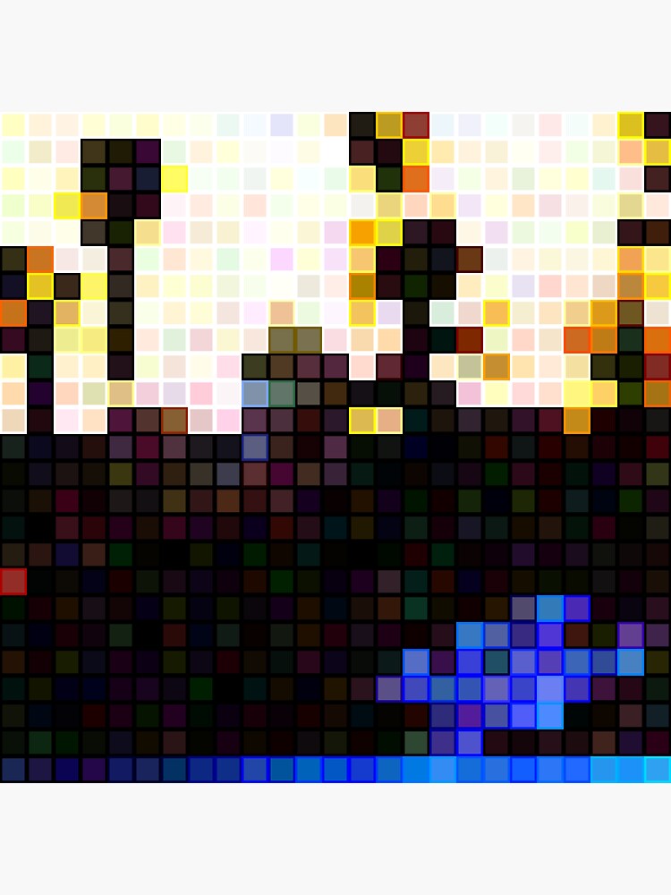 "Pixelated Famous Albums - 25 of 100" Sticker by Stuff-on-Things ...