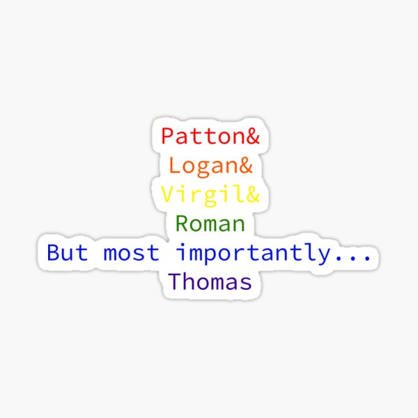 "Sander Sides" Sticker by MeguWegu | Redbubble