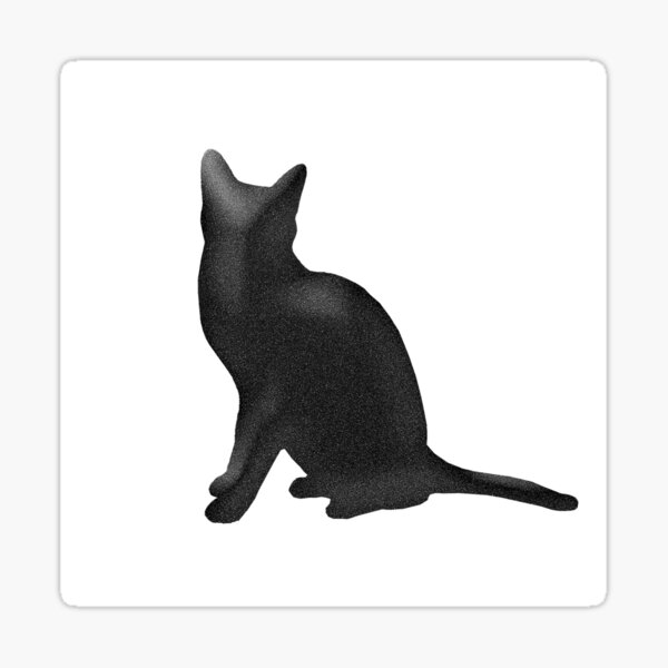 "Young sitting Cat" Sticker for Sale by AnchorArt | Redbubble