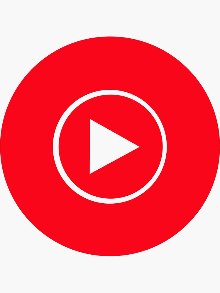 "YouTube Music Icon" Sticker for Sale by Licensed | Redbubble