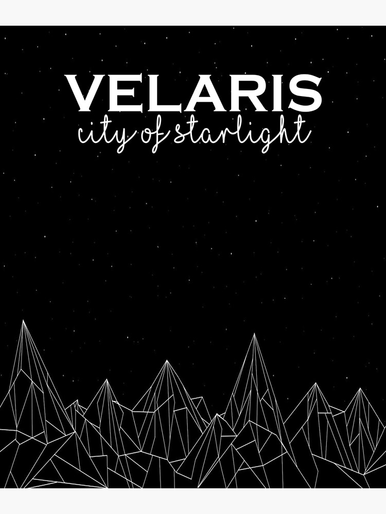 "ACOMAF Velaris Night Court Mountains" Poster by Hallows03 | Redbubble