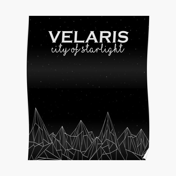 "ACOMAF Velaris Night Court Mountains" Poster by Hallows03 | Redbubble