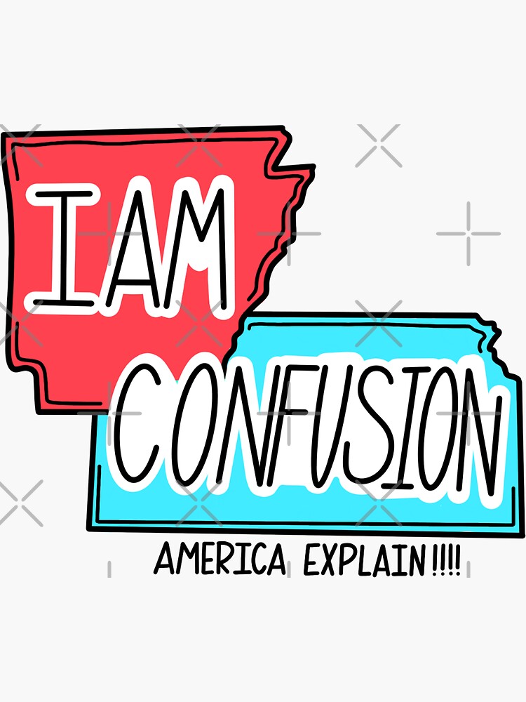 "I am confusion" Sticker for Sale by binabina24 | Redbubble
