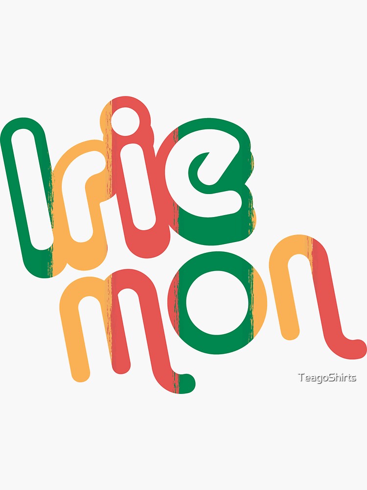 "Irie Mon Jamaican and Reggae Design" Sticker for Sale by TeagoShirts ...