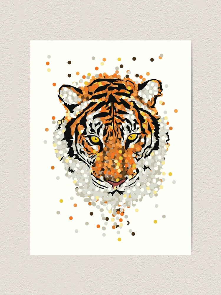 "Tiger Dots" Art Print for Sale by missmann | Redbubble