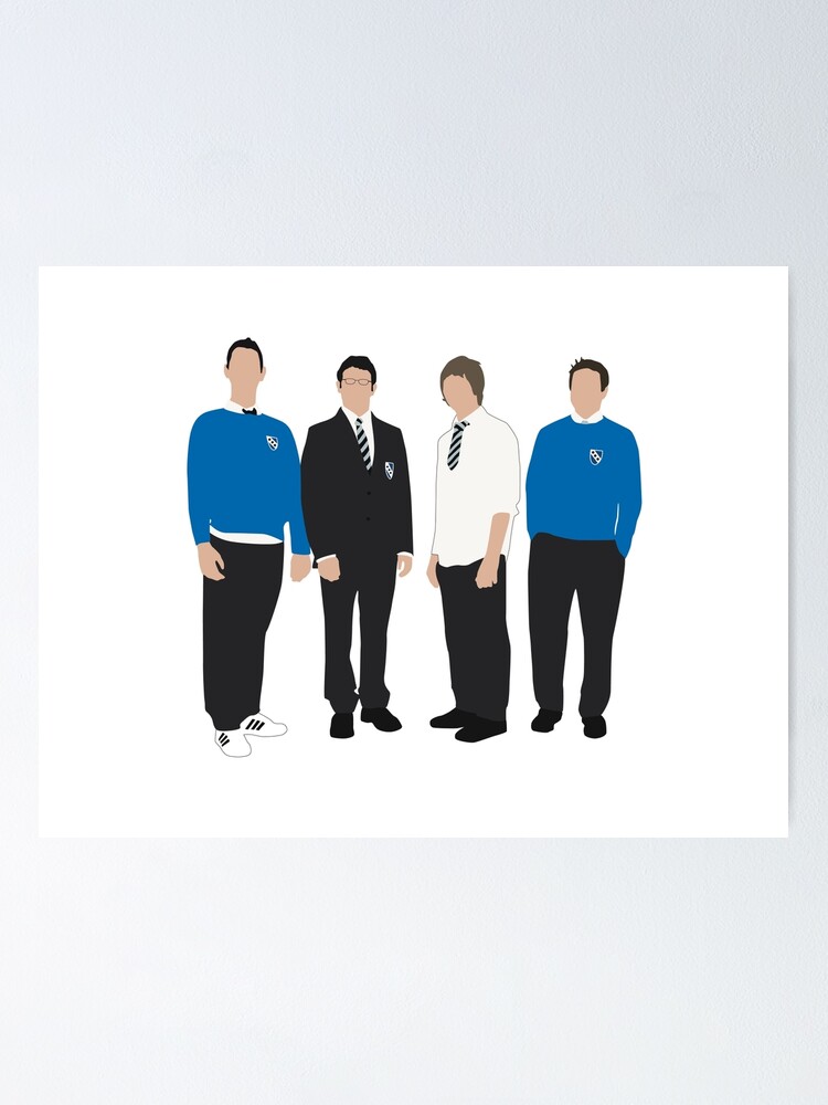"The Inbetweeners" Poster for Sale by art-fox | Redbubble
