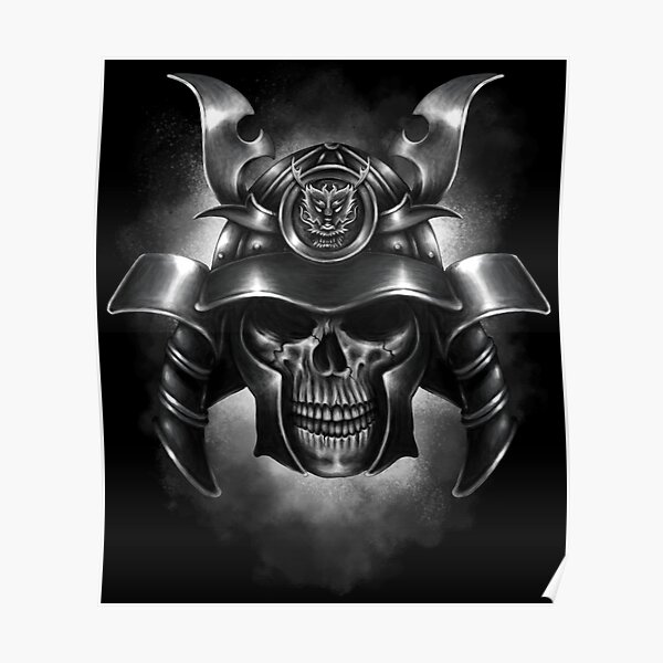 "Ronin Skull" Poster for Sale by GAS-Designs | Redbubble