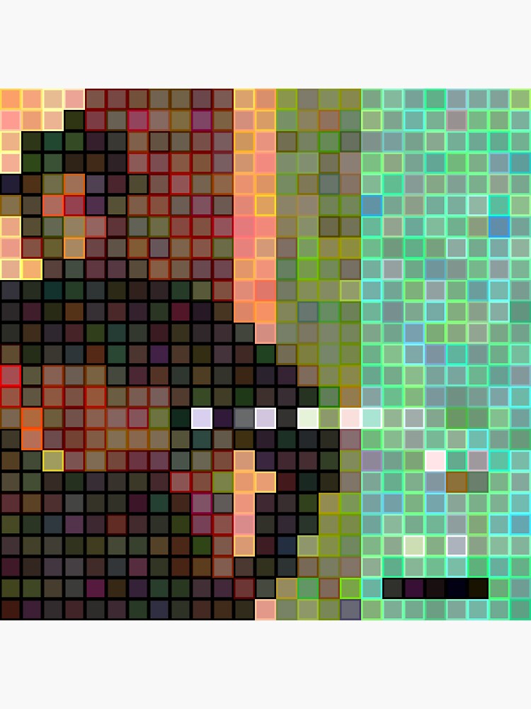 "Pixelated Famous Albums - 68 of 100" Sticker by Stuff-on-Things ...