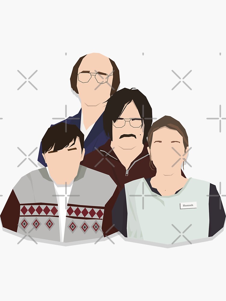 "'Derek' / 'Ricky Gervais' / 'Karl Pilkington' Vector Artwork" Sticker ...