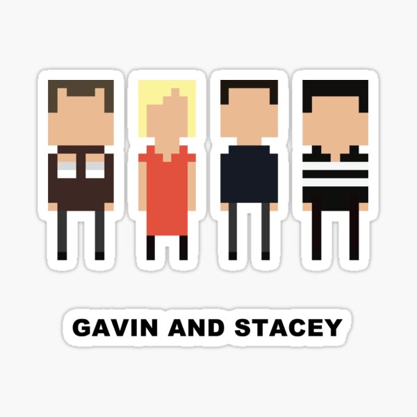 "Gavin and Stacey Mini-figure " Sticker by ComedyQuotes | Redbubble