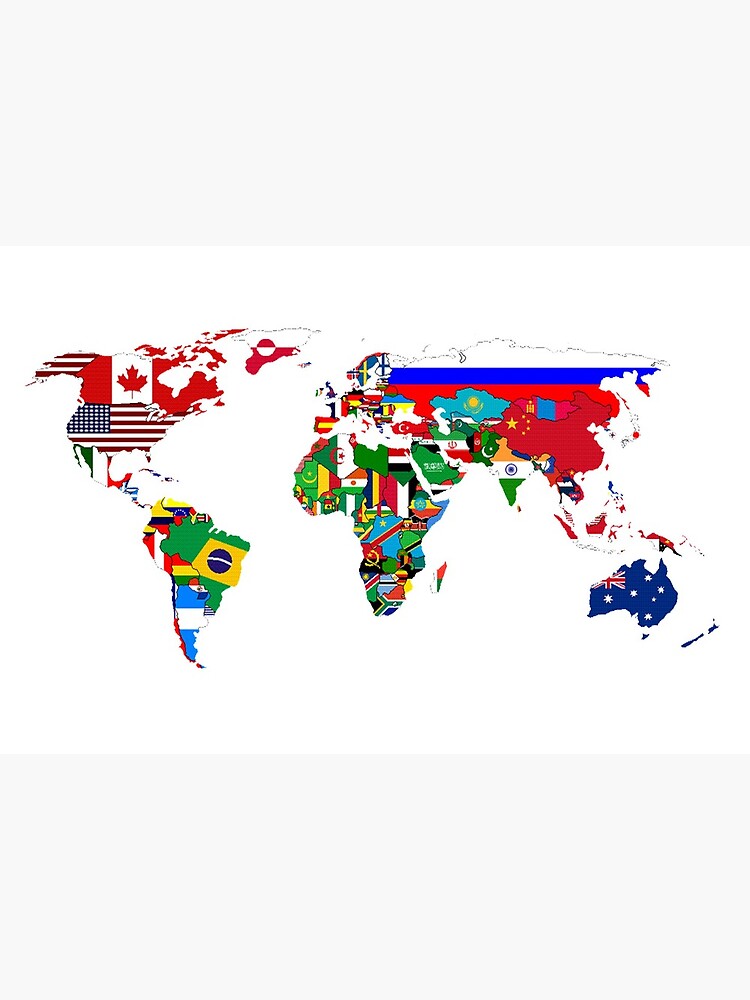 Mapa Del Mundo De Banderas Para Escritorio 100 Banderas Del Mundo