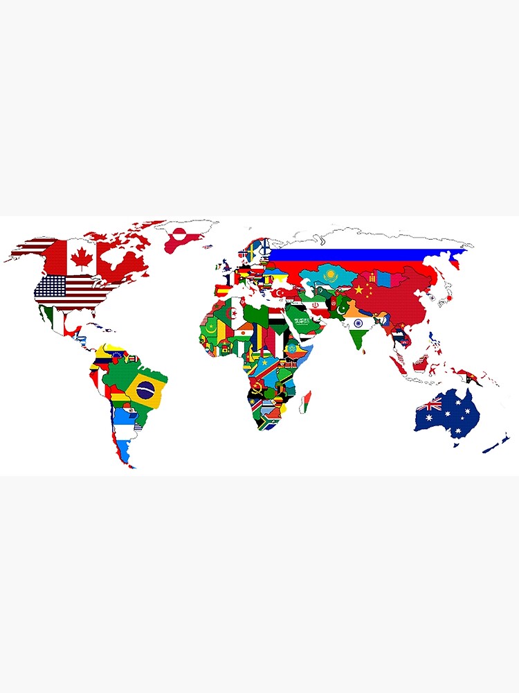 "World Flags Map" Poster for Sale by WorldFlagCo | Redbubble