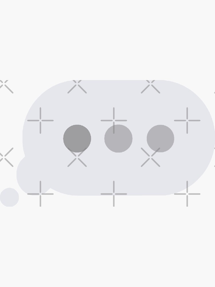 "iMessage typing indicator x 'left on read'" Sticker for Sale by ...