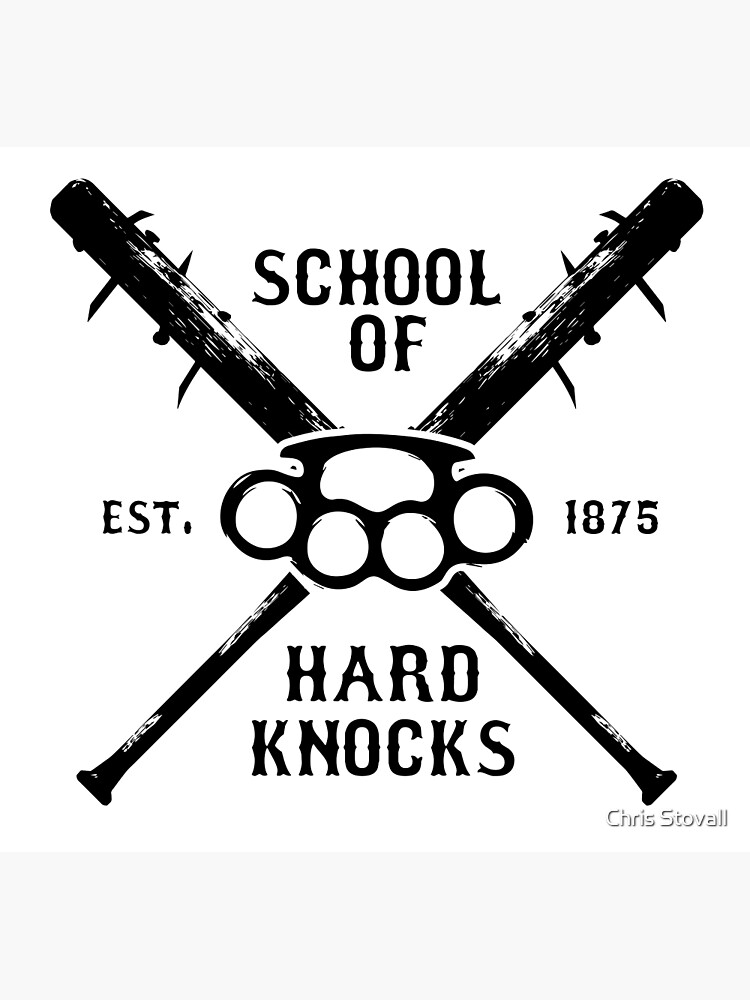 "Irish Fight Club - School of Hard Knocks - Black" Poster by ...