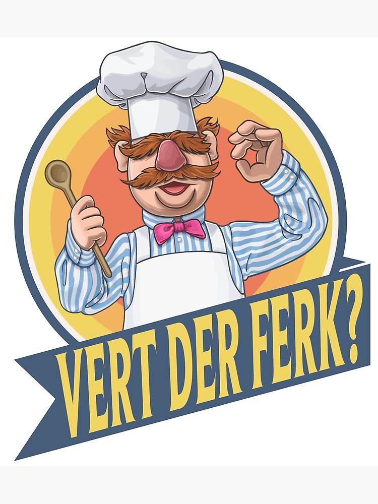 "VERT DER FERK" Poster for Sale by oldskooldesign | Redbubble