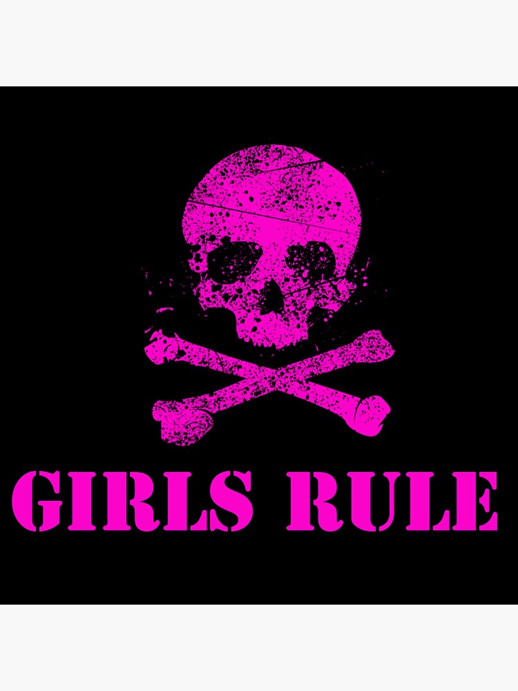 "Girls rule" Sticker for Sale by AnchorArt | Redbubble