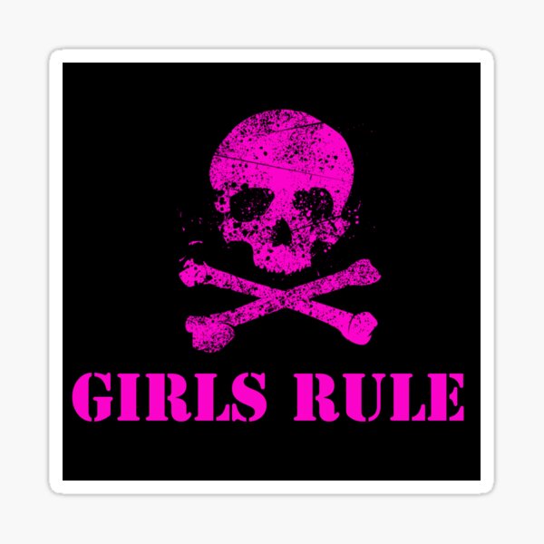 "Girls rule" Sticker for Sale by AnchorArt | Redbubble
