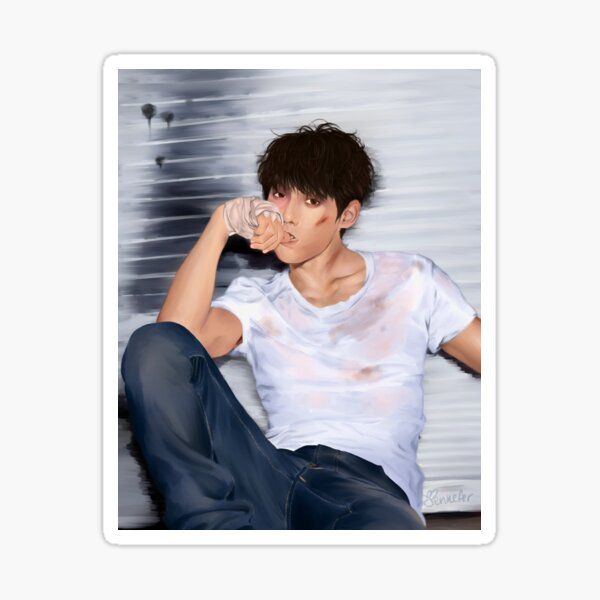 "Minhyuk BtoB" Sticker for Sale by Jenneeferb | Redbubble