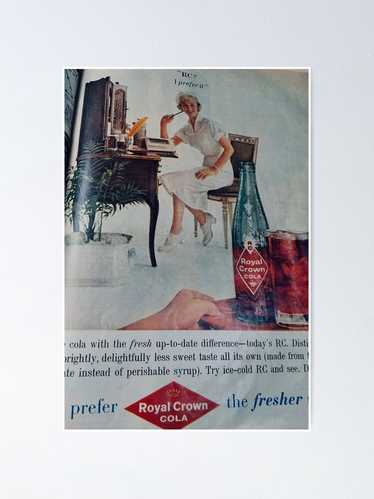 "Vintage advertisement for RC Cola" Poster for Sale by Jenniferkate72 ...