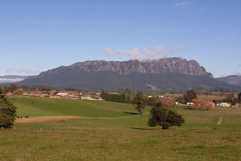 "Mount Roland, viewed from Sheffield Tasmania" by Jane Bouchard | Redbubble