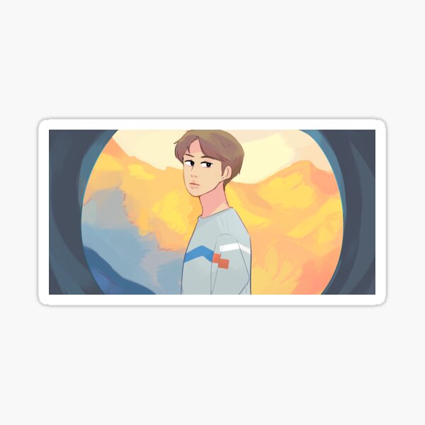 "BTS: SPRING DAY JIN" Sticker by randomsplashes | Redbubble
