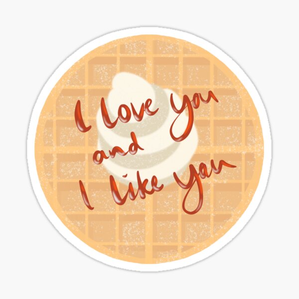 "Love You & Like You" Sticker by fooltook | Redbubble