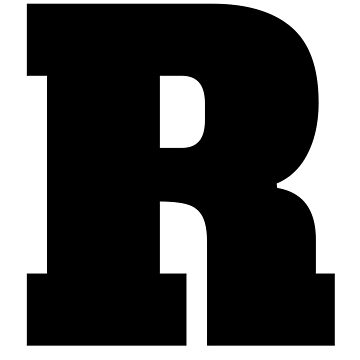 Alphabet R Uppercase letter r Letter R Metal Print