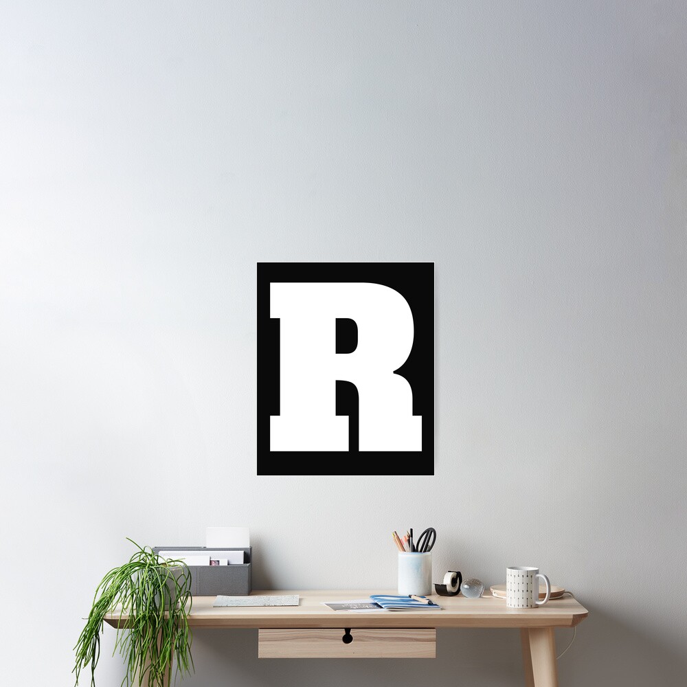 "Alphabet R (Uppercase letter r), Letter R" Poster for Sale by ...