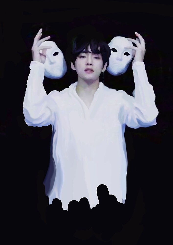 "Taehyung BTS Singularity Mask" by petalarte | Redbubble