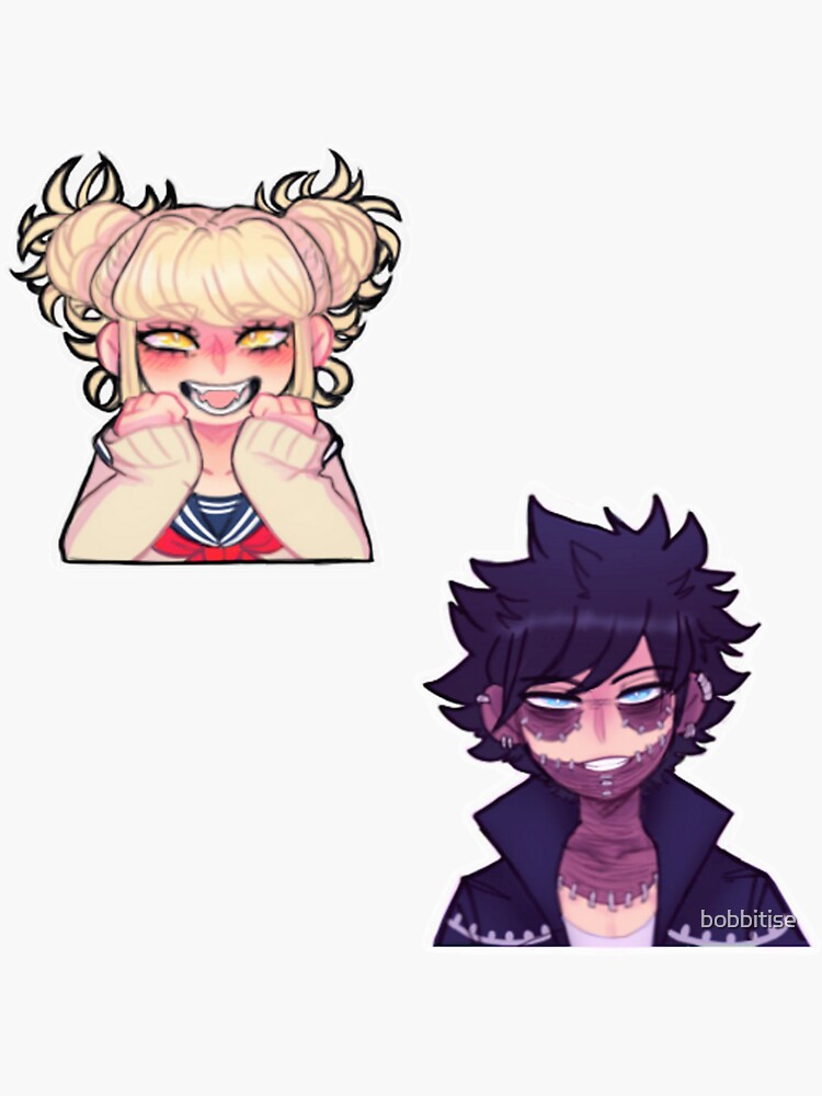 Pegatina «Doble problema - BNHA Villians (pegatinas de Toga y Dabi)» de ...