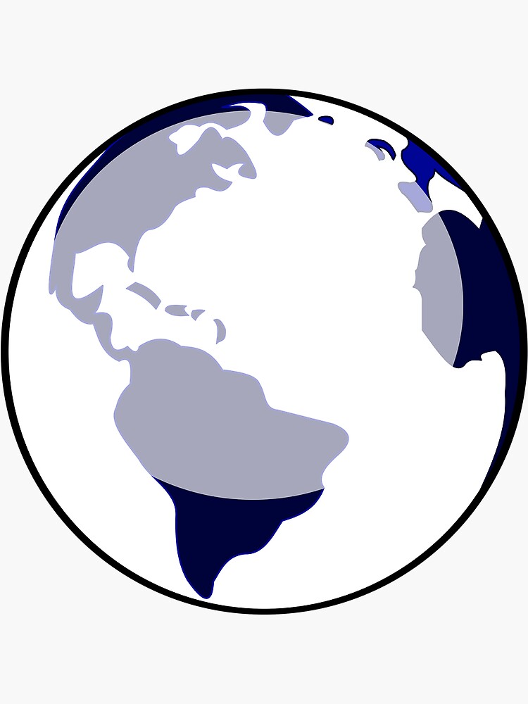 "globe sticker" Sticker for Sale by austinandnat | Redbubble