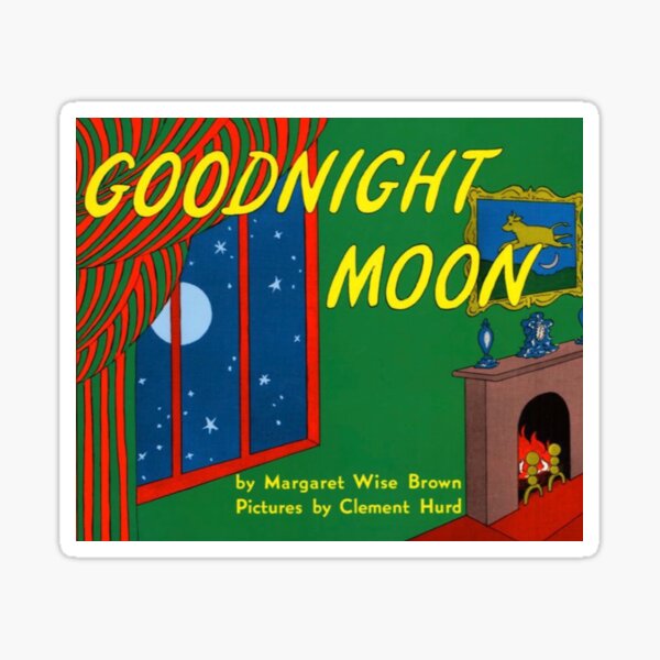 "Goodnight Moon" Sticker for Sale by ods88 | Redbubble