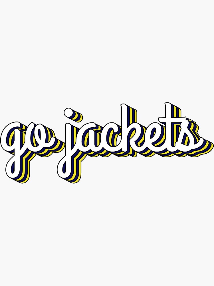 "go jackets" Sticker by KKujawa | Redbubble