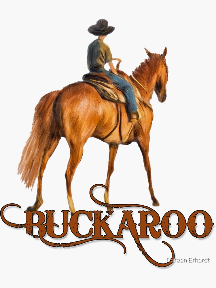 "Buckaroo Cute Western Cowboy for Boys" Sticker for Sale by SalonOfArt ...