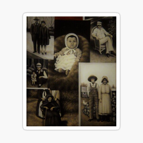 "Minter Family Album" Sticker by CHARLESHILLART | Redbubble