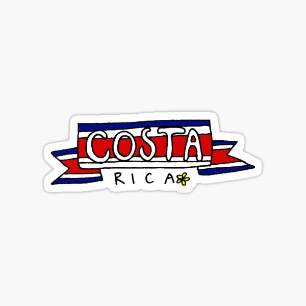 "costa rica!!" Sticker for Sale by sharonlangg | Redbubble